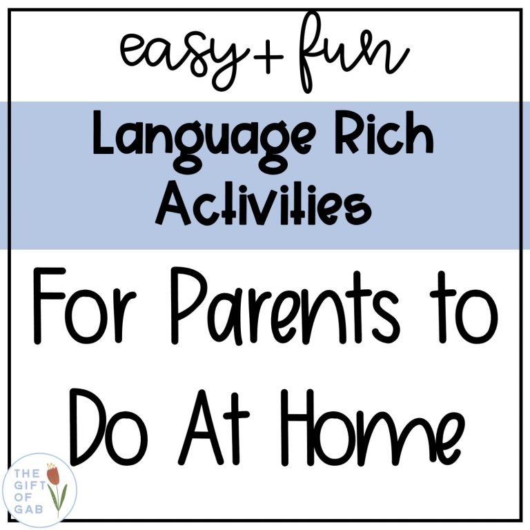 Teaching Toddlers New Words with Language Rich Activities - The Gift of Gab