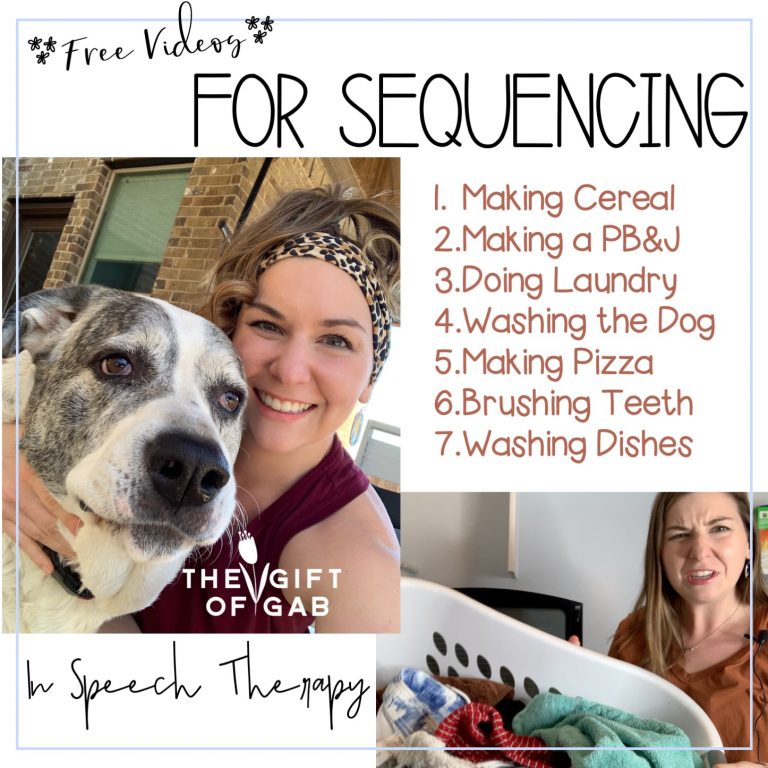 Speech Therapy Sequencing Activities Using Thematic Units - The Gift of Gab