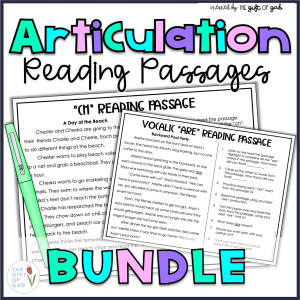 SLP CFY Must Have Activities For Articulation Therapy - The Gift of Gab