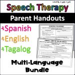 Multi-Language Speech Therapy Parent Handouts - The Gift of Gab