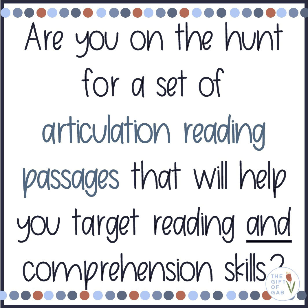 Articulation Stories for Young Readers - The Gift of Gab