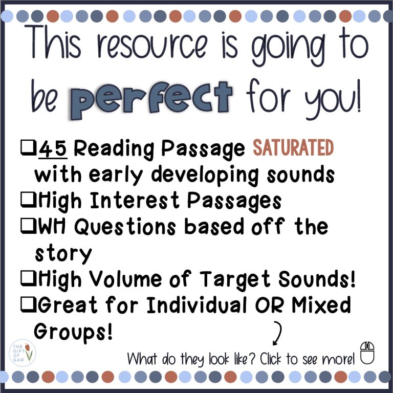 Articulation Stories for Young Readers - The Gift of Gab