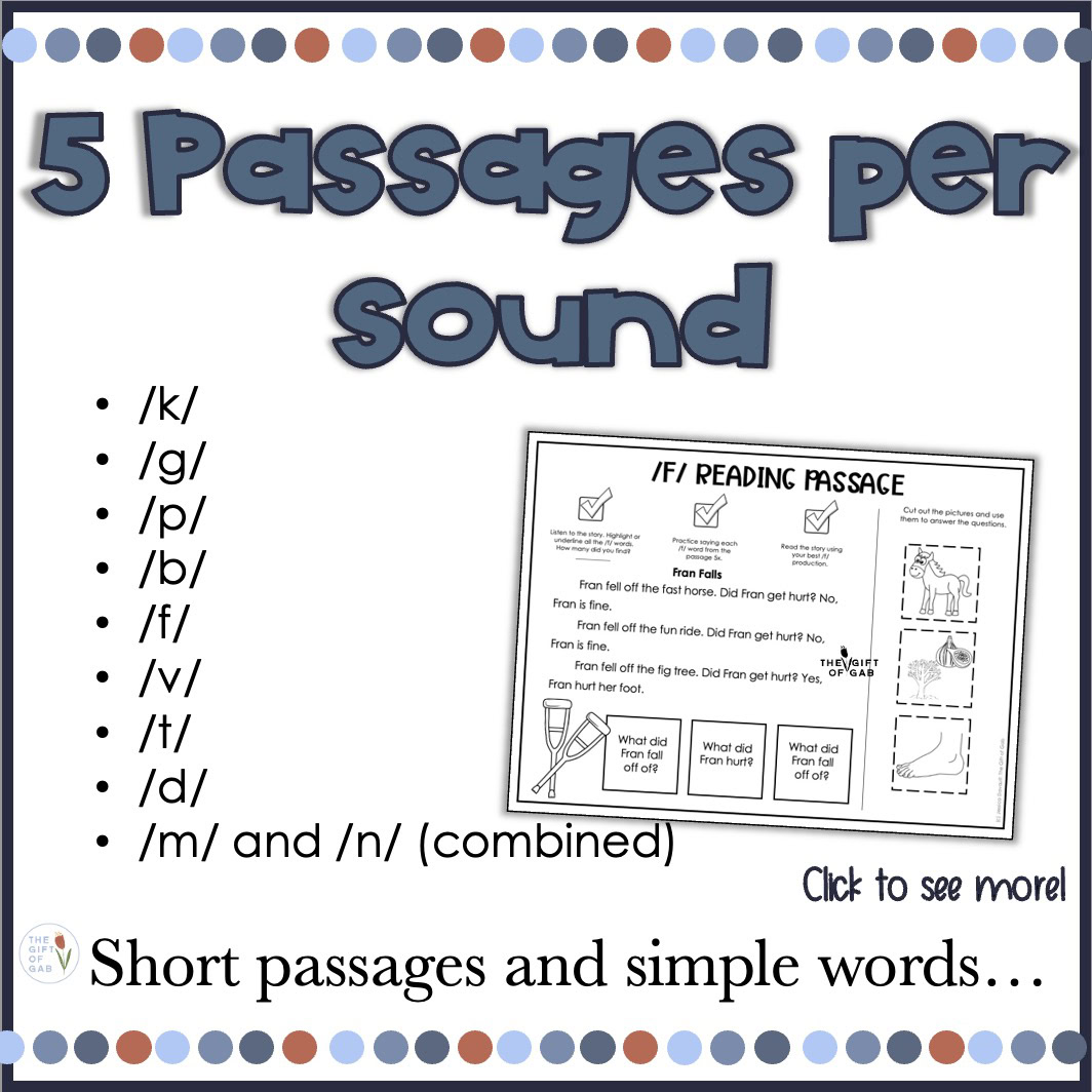 Articulation Stories for Young Readers - The Gift of Gab